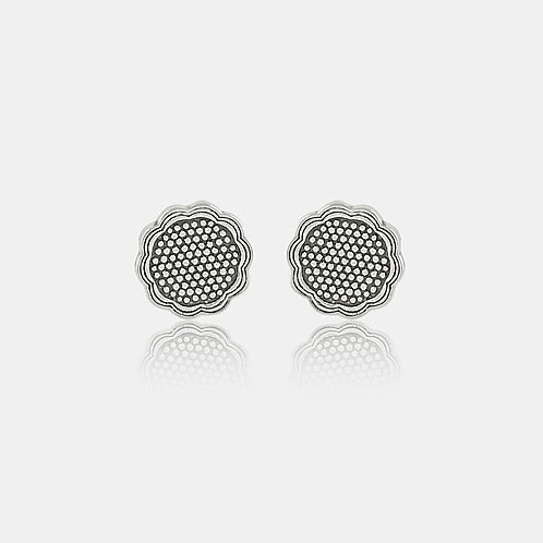 Buy Rooh Stud Earrings In 925 Silver from Shaya by CaratLane