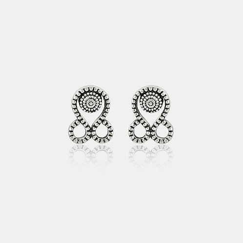 Buy Rooh Stud Earrings In 925 Silver from Shaya by CaratLane
