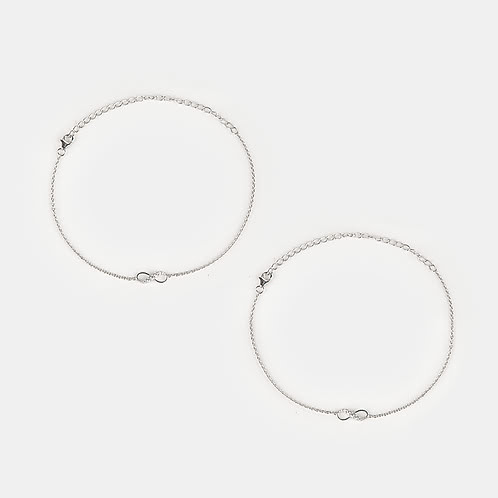 Buy A Piece Of Me Heart Anklets In 925 Silver from Shaya by CaratLane