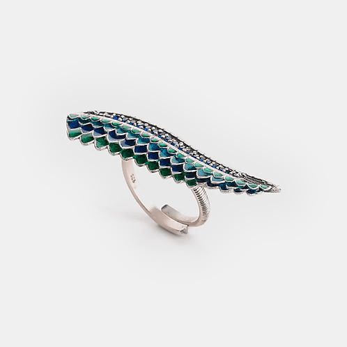 Buy Oxidised Owning My Clumsy Nature Ring from Shaya by CaratLane