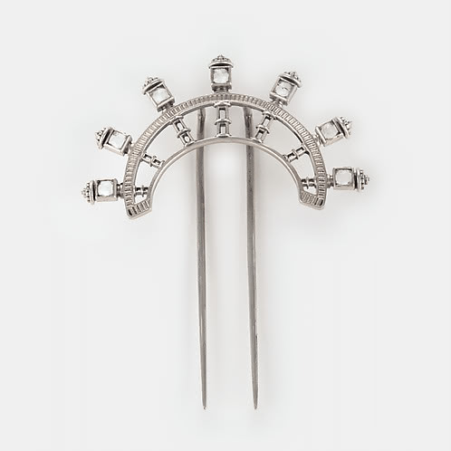 Buy Sudo Motif Juda Pin In Oxidised 925 Silver from Shaya by CaratLane
