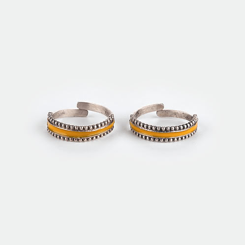 Buy Oxidised Antique Vamana Pillar Toe Rings In 925 Silver from Shaya ...